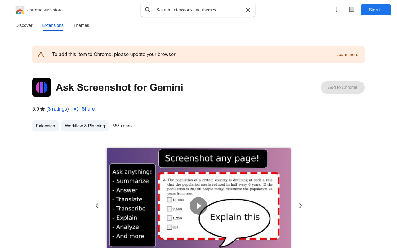 Ask Screenshot for Gemini | AI Tool Review & Ratings | Aigist.org